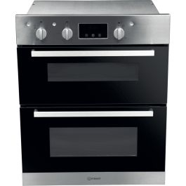 Indesit IDU6340IX Built Under Aria Electric Double Oven - Black And ...